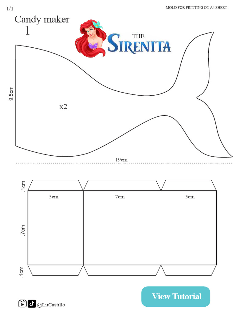 A4 Printable Candy Mold Templates | PDF