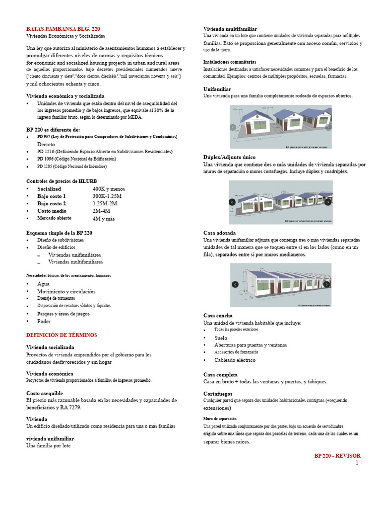 BP 220 Revisor | PDF | Zonificación | Barrio residencial
