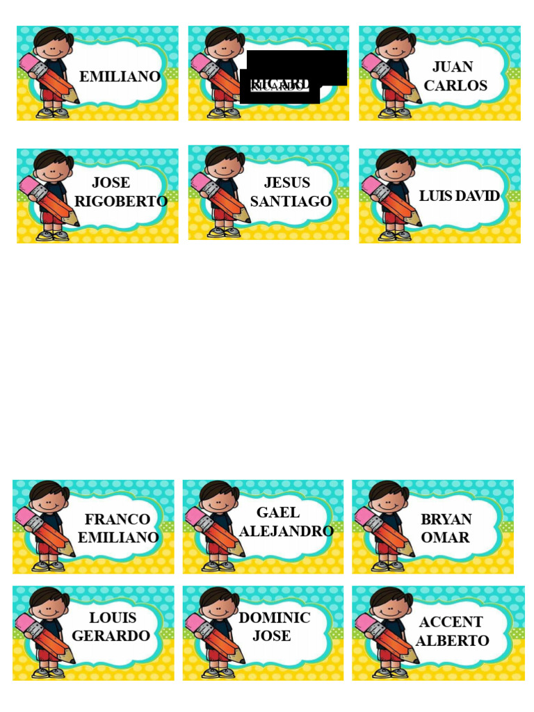 Badge With Names 2020 | PDF