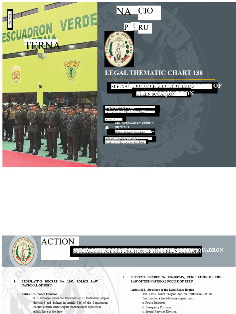 Booklet 138 - Specialized Police Function of The Green Squad | PDF ...