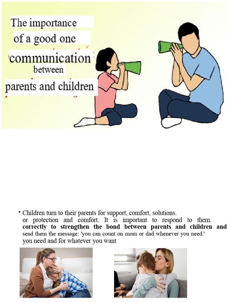THE IMPORTANCE OF GOOD COMMUNICATION BETWEEN PARENTS AND CHILDREN | PDF ...