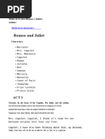 Romeo and Juliet Modern Translation | PDF | Characters In Romeo And ...