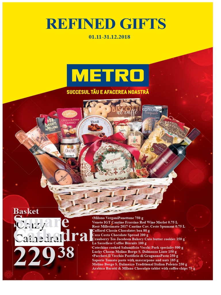 Metro Catalogs Offers Baskets and Gift Packages | PDF | Chocolate ...