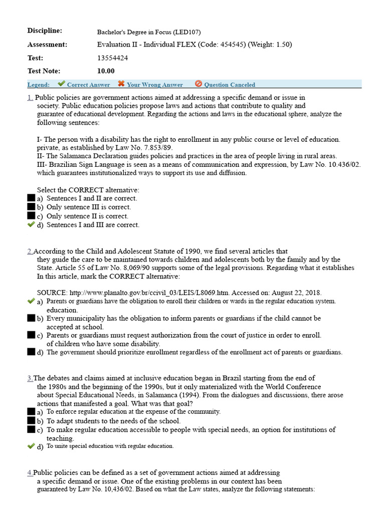 Degree in Focus (LED107) - Objective Assessment II - Individual FLEX ...