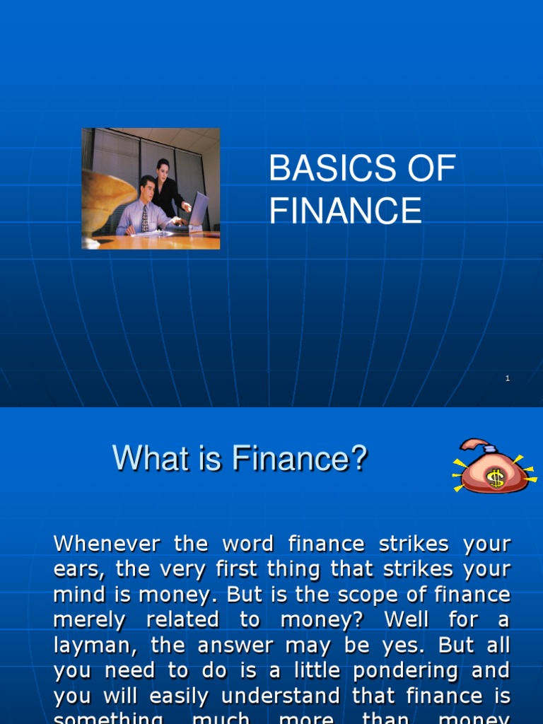 Basics of Finance | PDF | Investor | Investing