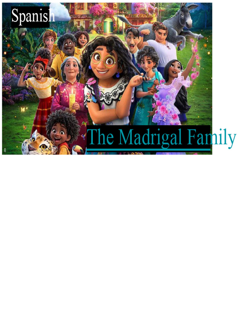 THE MADRIGAL FAMILY - ENCANTO - TEACHER MASTER | PDF