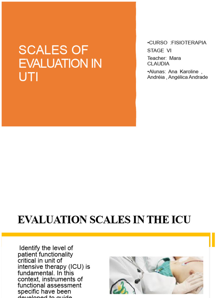 ICU Patient Evaluation Scales Guide | PDF | Intensive Care Unit ...