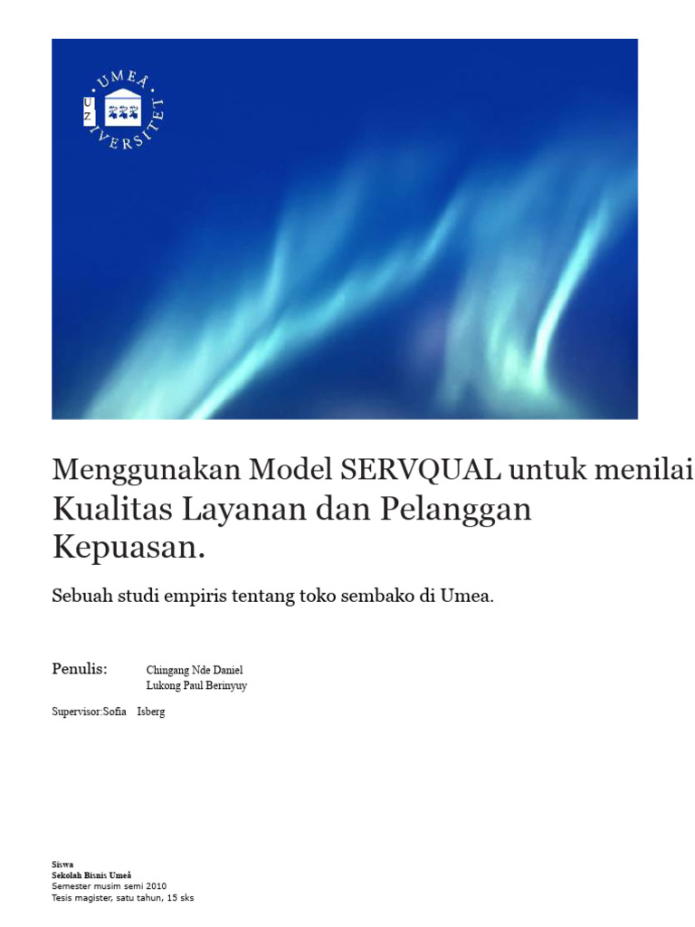 Model Servqual | PDF