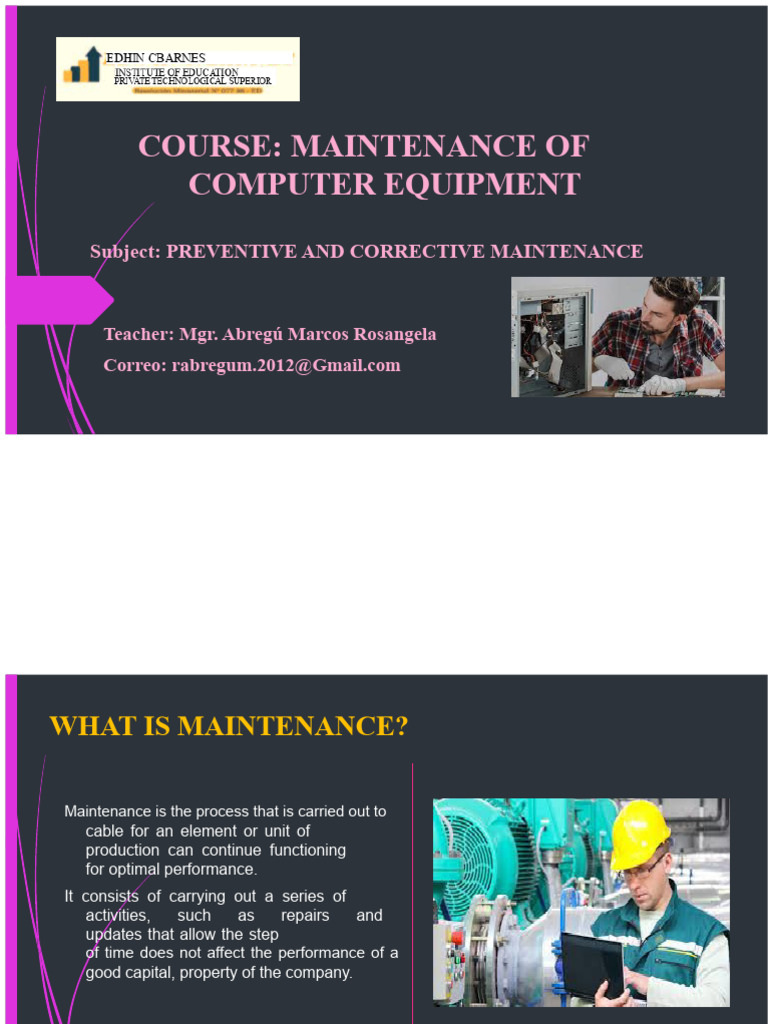 Session 13_Preventive and Corrective Maintenance | PDF | Personal Computers | Computer Virus