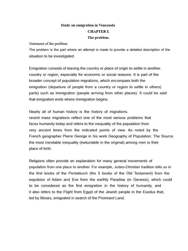 Research Project 5th C Emigration | PDF | Venezuela | Hugo Chávez