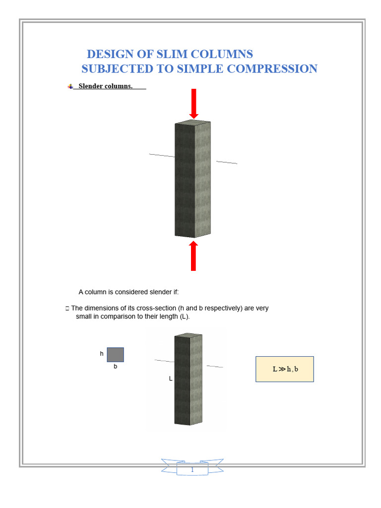 G8 Design of Slim Columns Under Simple Compression | PDF | Buckling ...