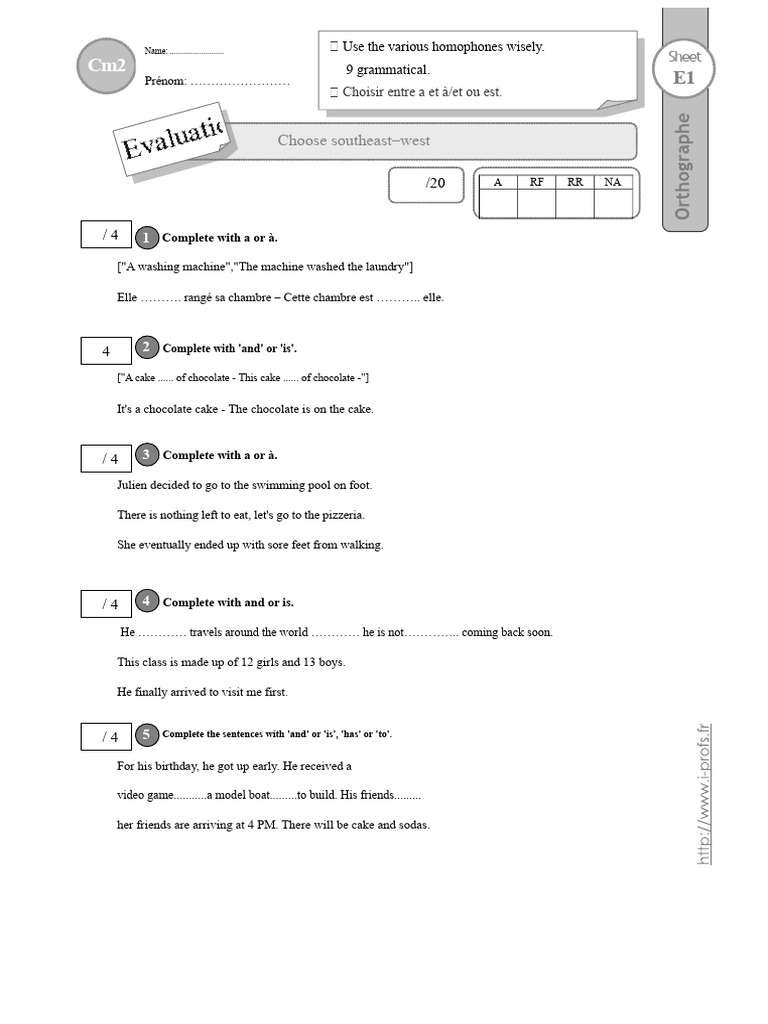 Homophones Practice Worksheet | PDF