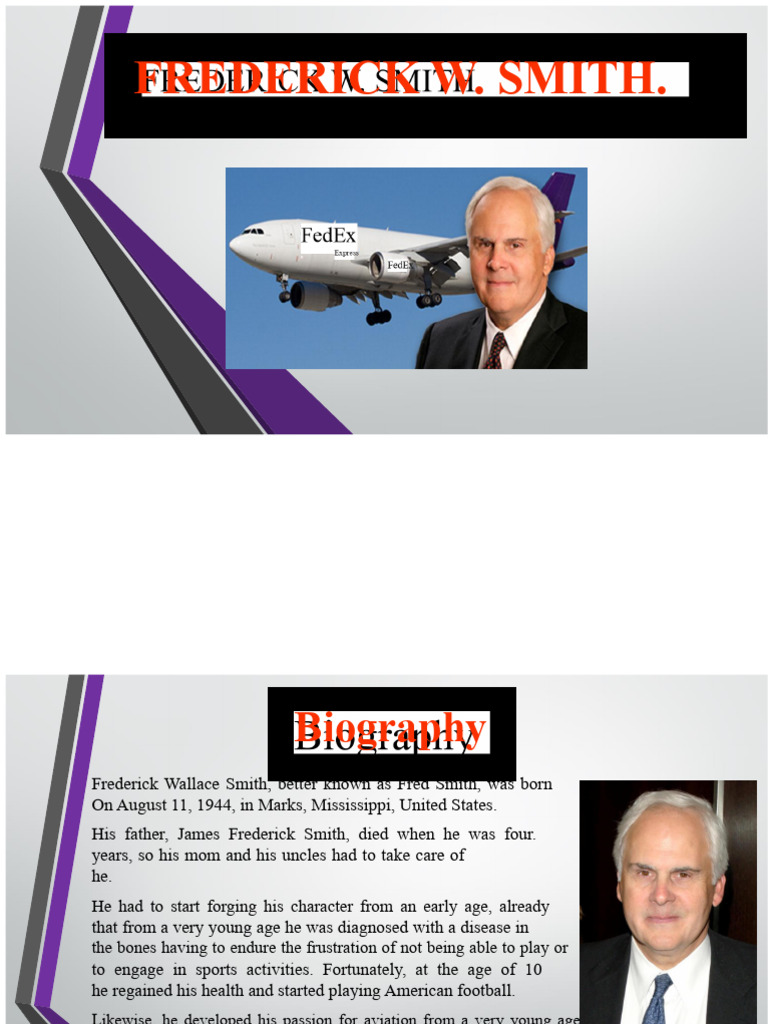 Fred Smith: FedEx Founder Biography | PDF | Fed Ex | Economies