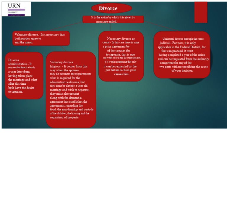 Conceptual Map About Divorce | PDF | Divorce | Kinship And Descent