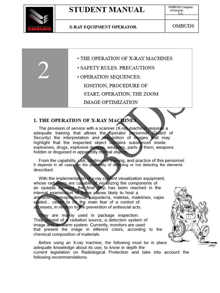 X-Ray Equipment Operator Training Manual | PDF | Radiation | Ionizing ...
