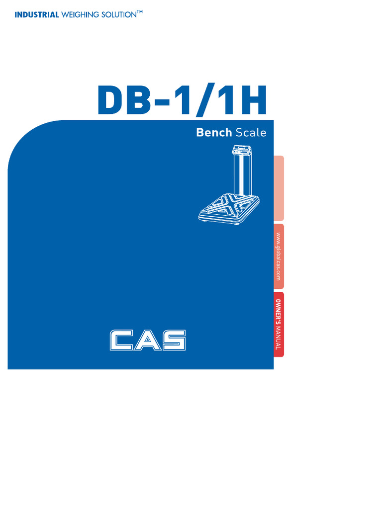 Manual de Usuario Balanza CAS DB-1/1H | PDF | Informática | Texto