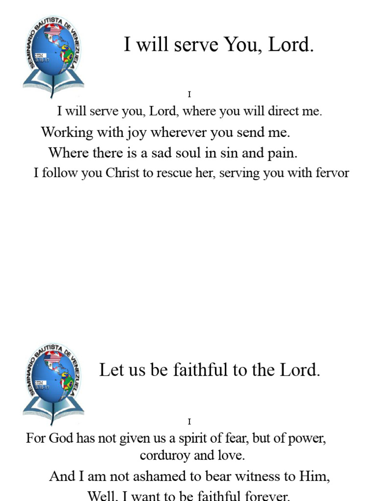 To the Lord Let Us Be Faithful | PDF | God In Christianity | Jesus