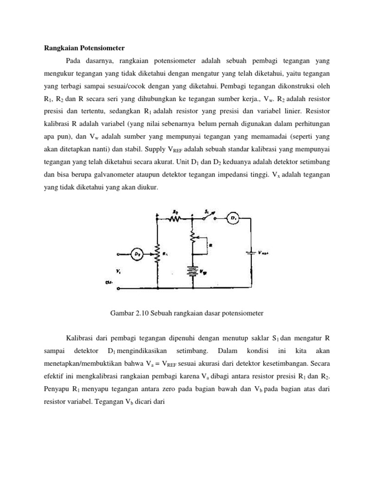 Rangkaian Potensiometer | PDF