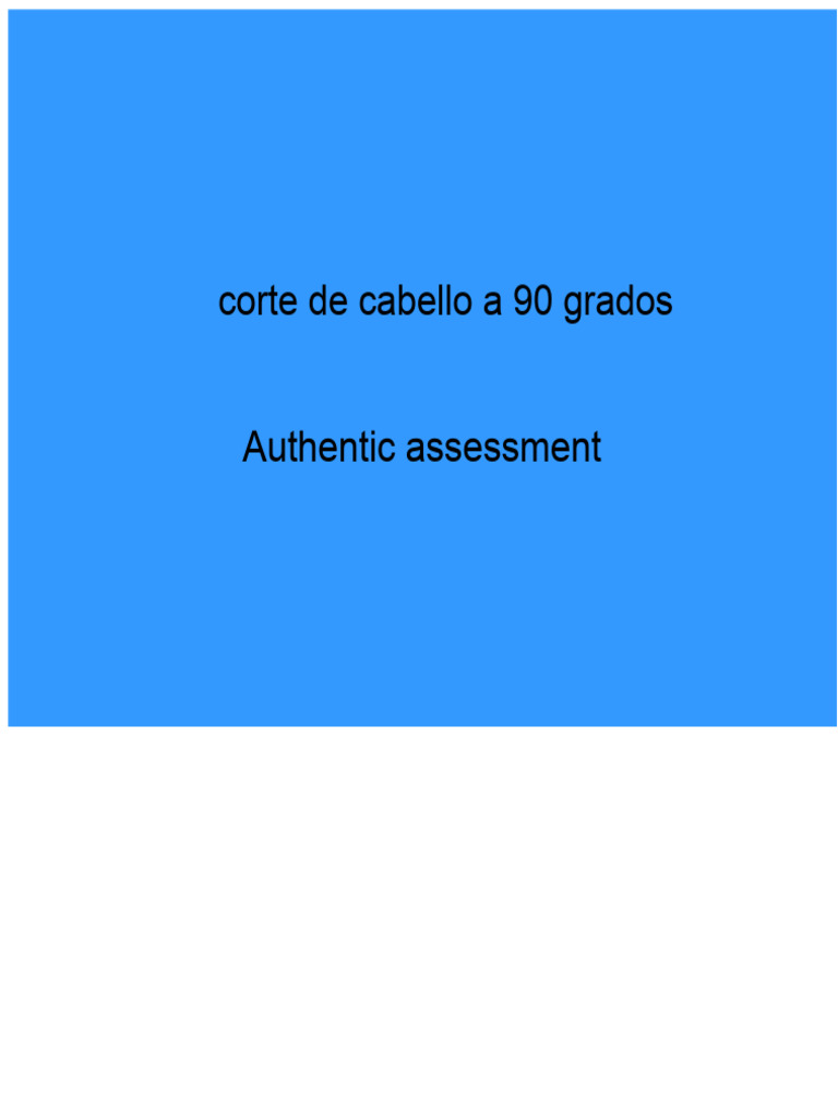 Corte de Cabello A 90 Grados | PDF