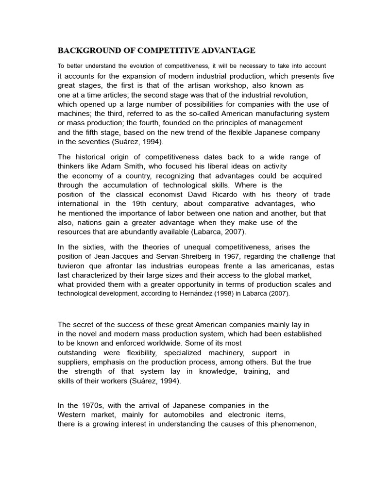 Understanding Competitive Advantage | PDF | Competitive Advantage ...