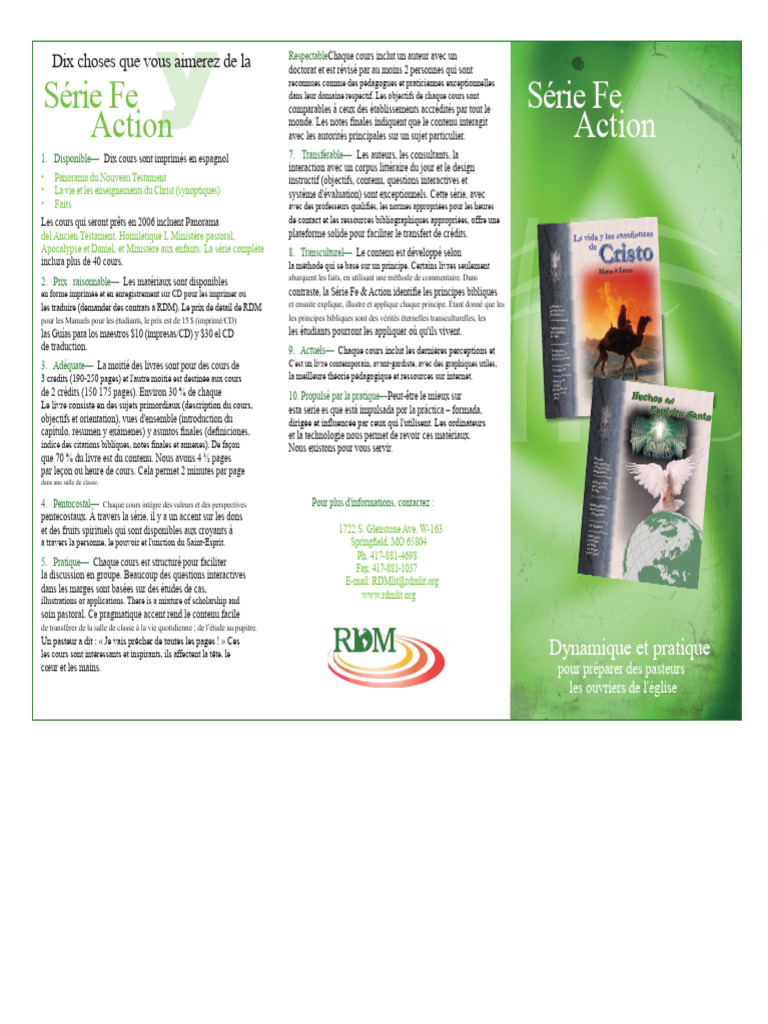 Cours bibliques pratiques et transculturels | PDF