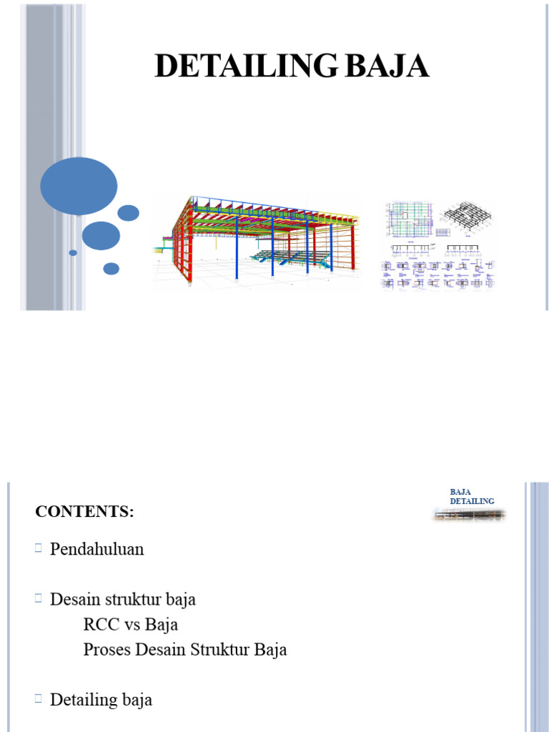 Detailing Struktur Baja dan Desain Efisien | PDF