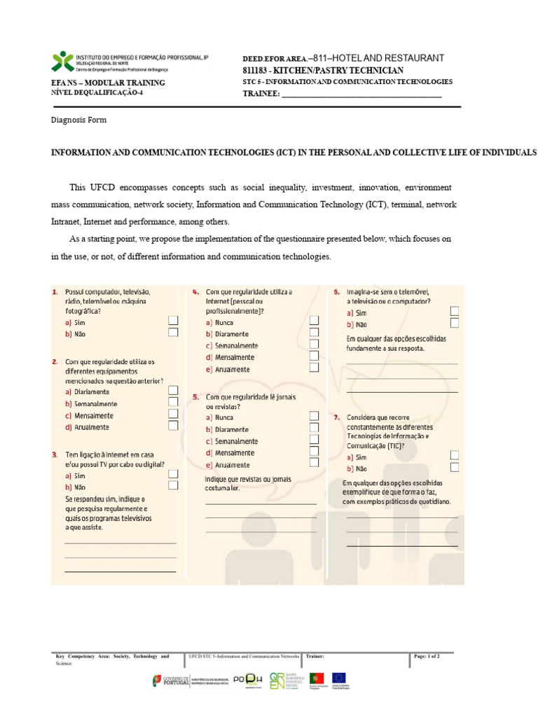 Diagnostic Sheet - STC 5 | PDF