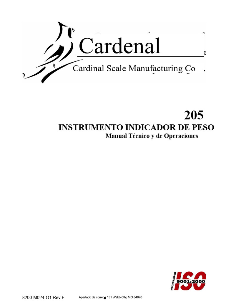 Manual de Operación Del Cardinal 205 | PDF | Conector eléctrico | Relé
