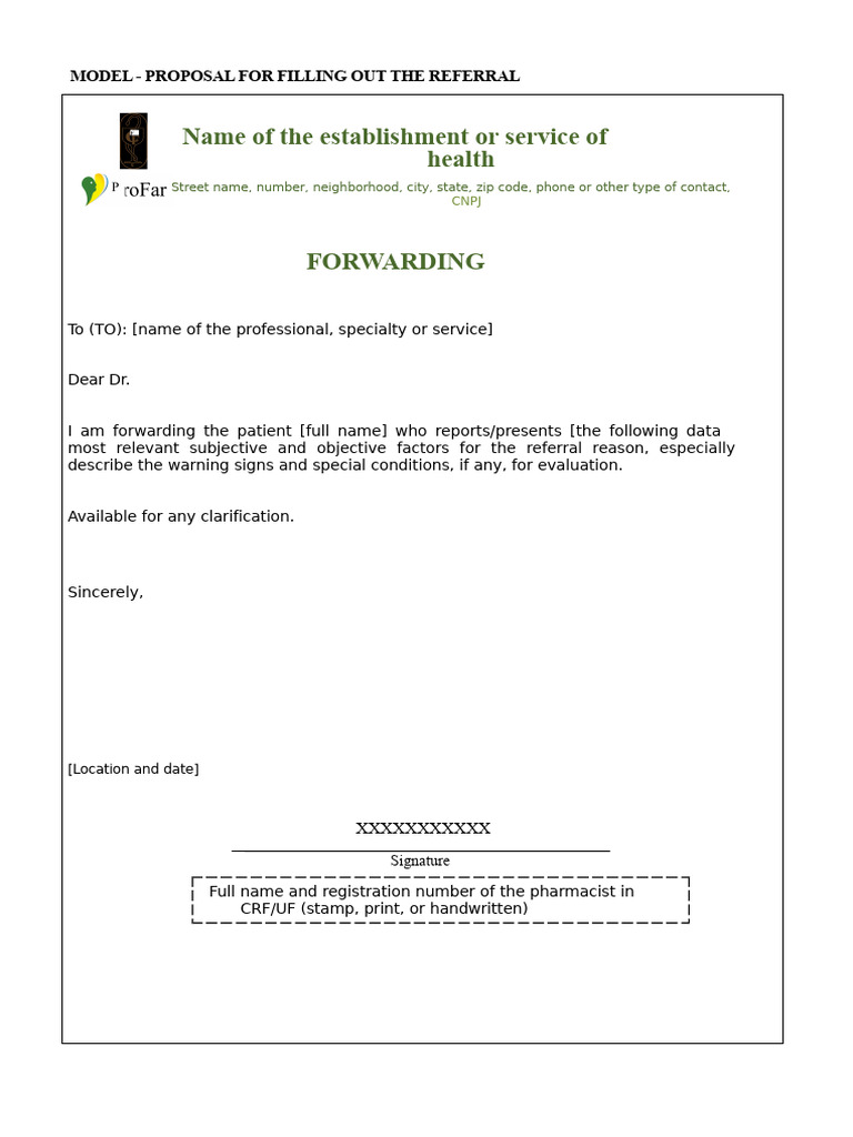 Referral Model - Filling | PDF