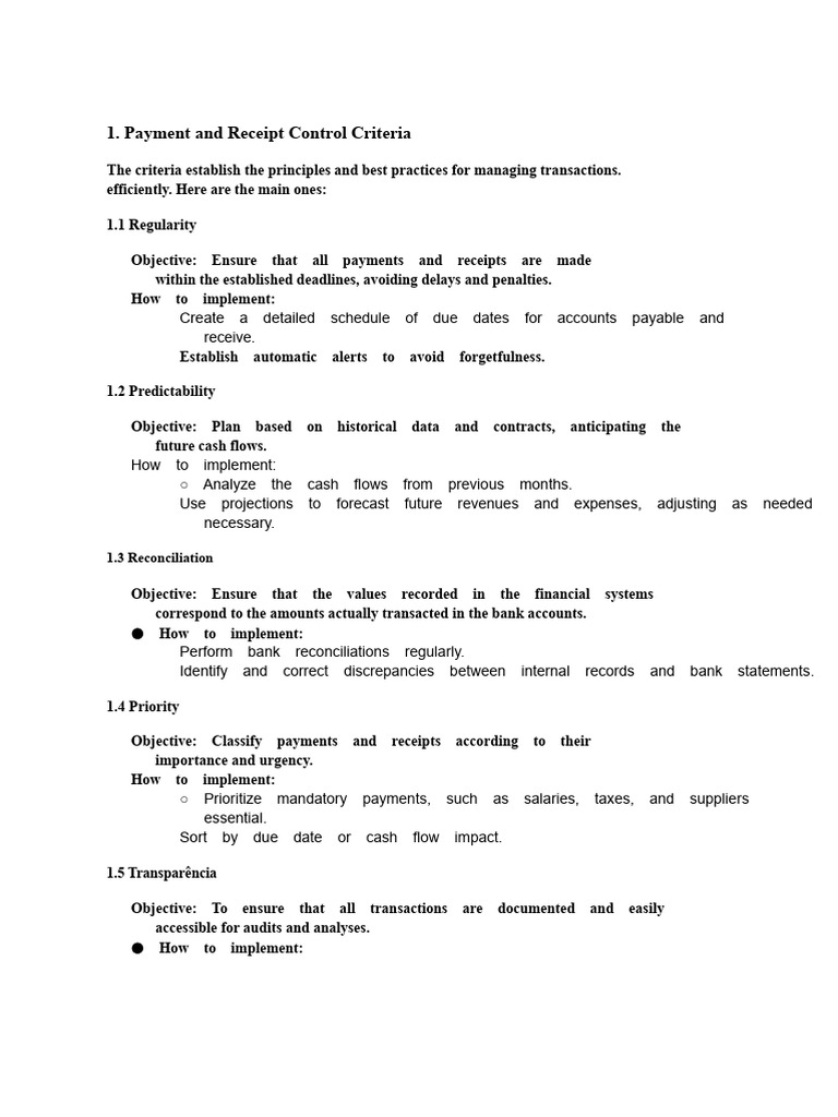 Carry Out Billing, Control Payments and Receipts, and Reconcile Current ...