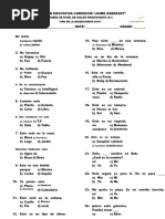 Prueba de Vocabulario 6A - Español | PDF