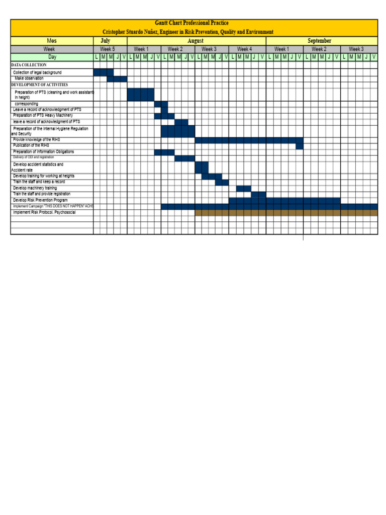 Gantt chart practice | PDF