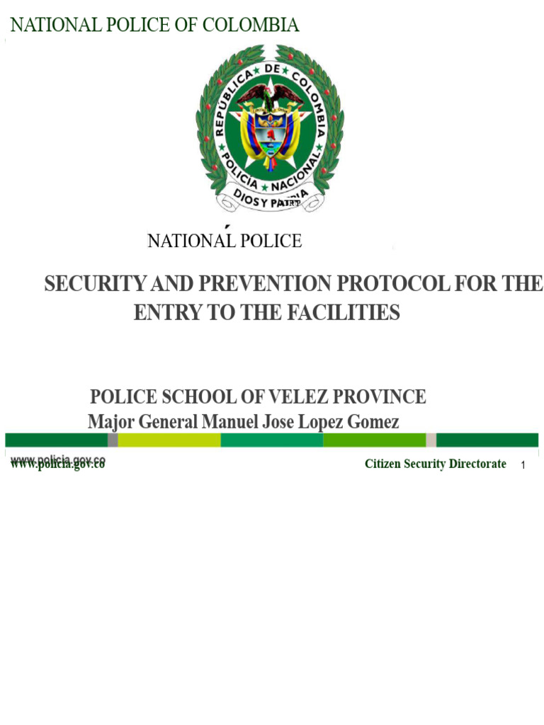 Velez Police School Entry Protocol | PDF | Police | Transport