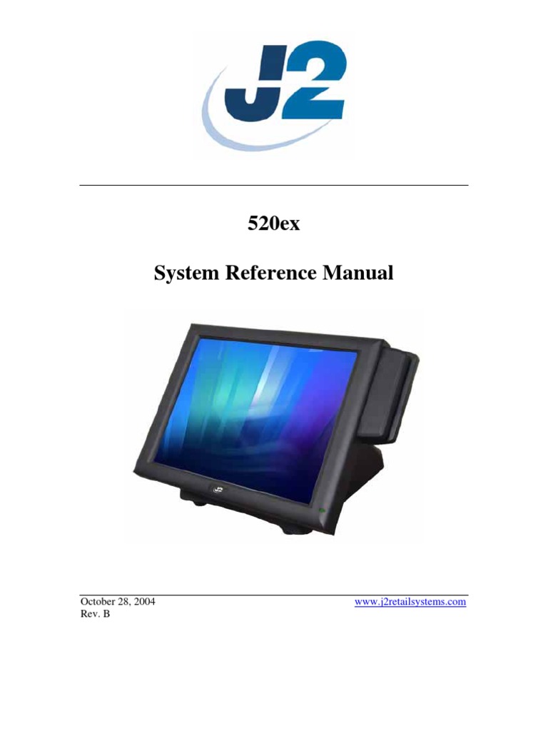 POS J2 520ex Technical Manual | PDF | Bios | Microsoft Windows