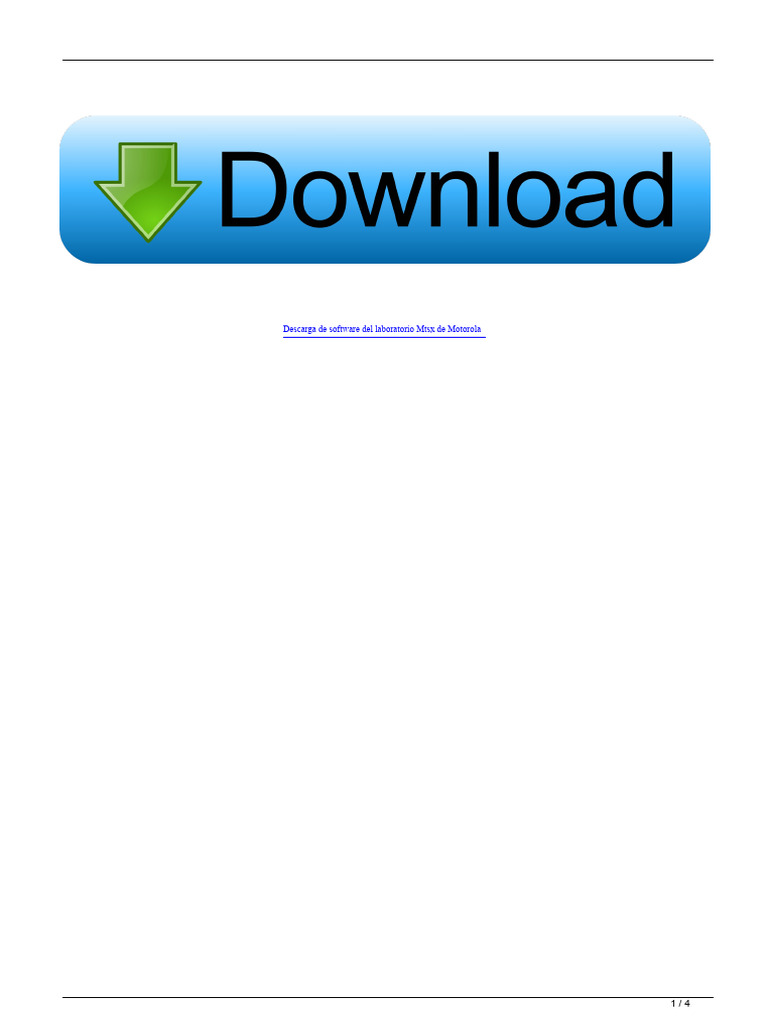Motorola MTSX Lab Software Download PDF | PDF | Hardware de la ...