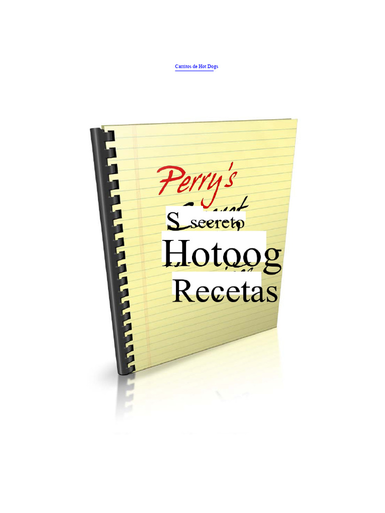Las recetas de Hot Dogs - Ingles.pdf | PDF | Pancho | Cocinando