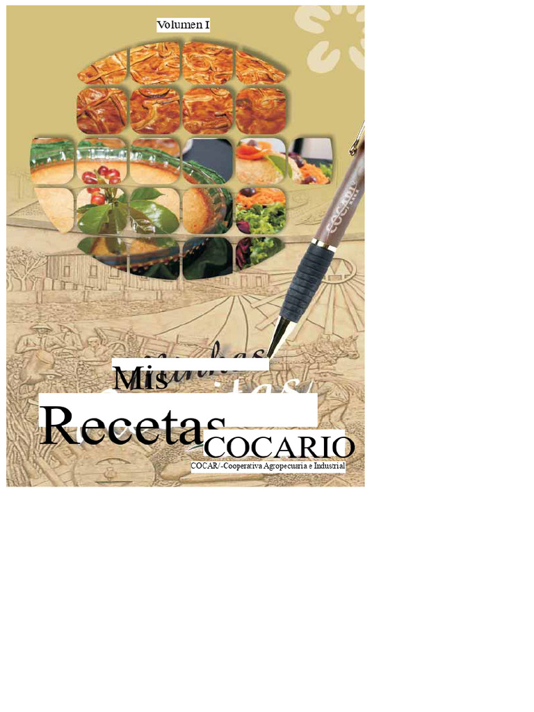 Libro de Recetas Cocari Vol - 1 | PDF | Pasteles | filete