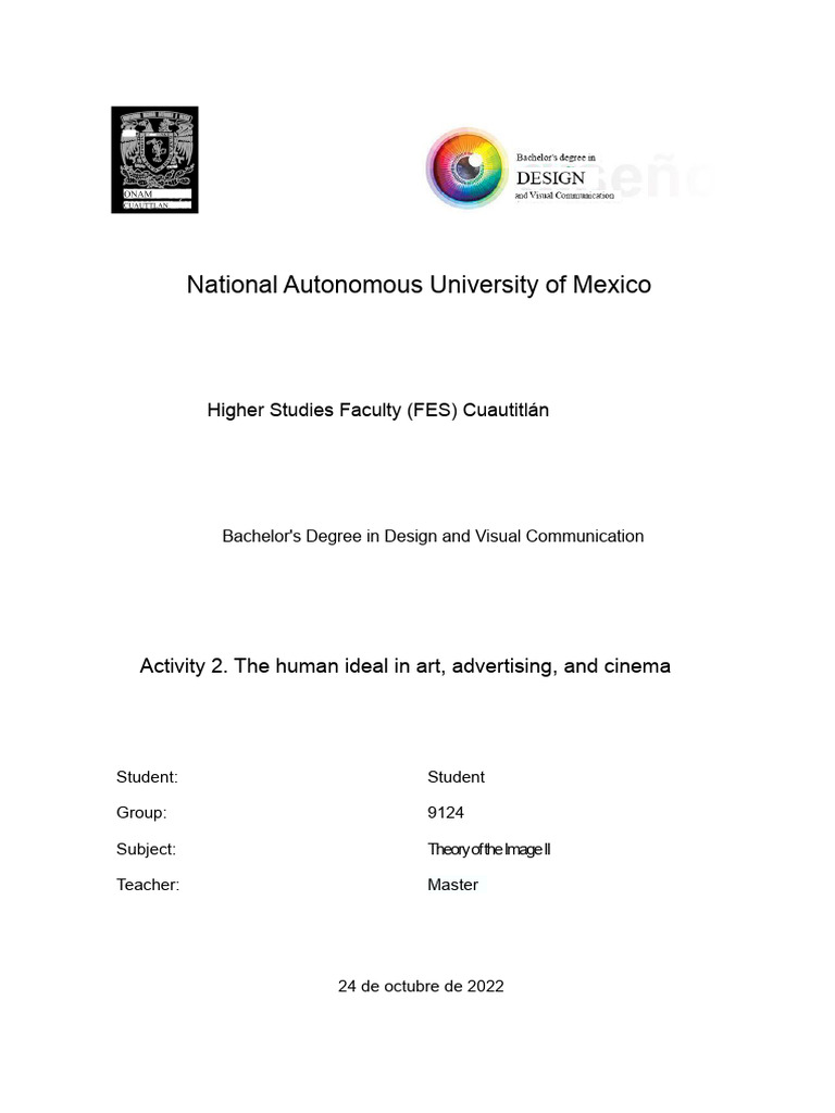 Human Ideal in Art and Cinema Collages | PDF | The Arts
