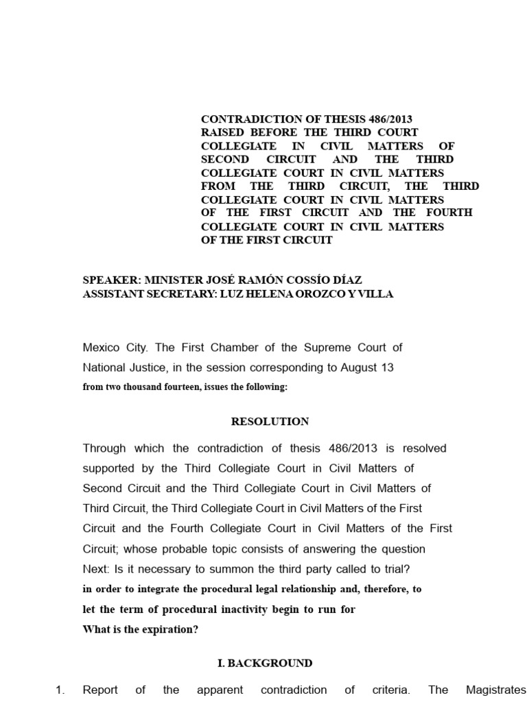 Third Parties Called To Trial | PDF | Lawsuit | Complaint