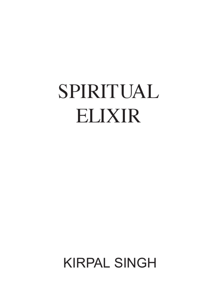 Spiritual Elixir | PDF
