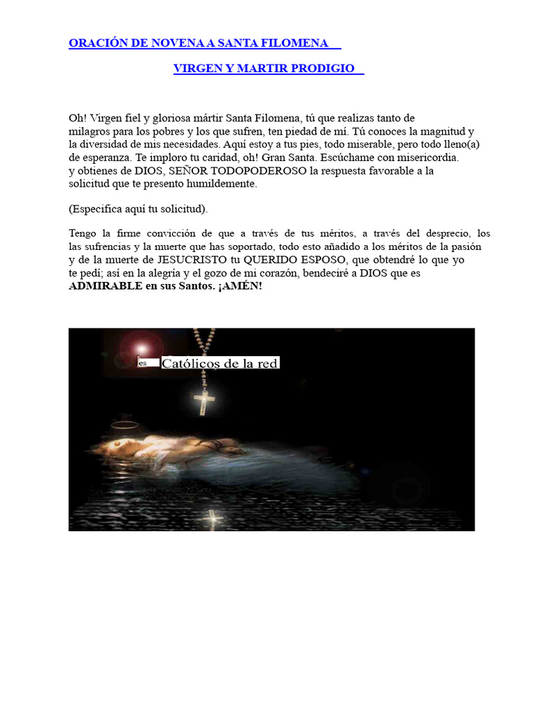 Santa Filomena | PDF