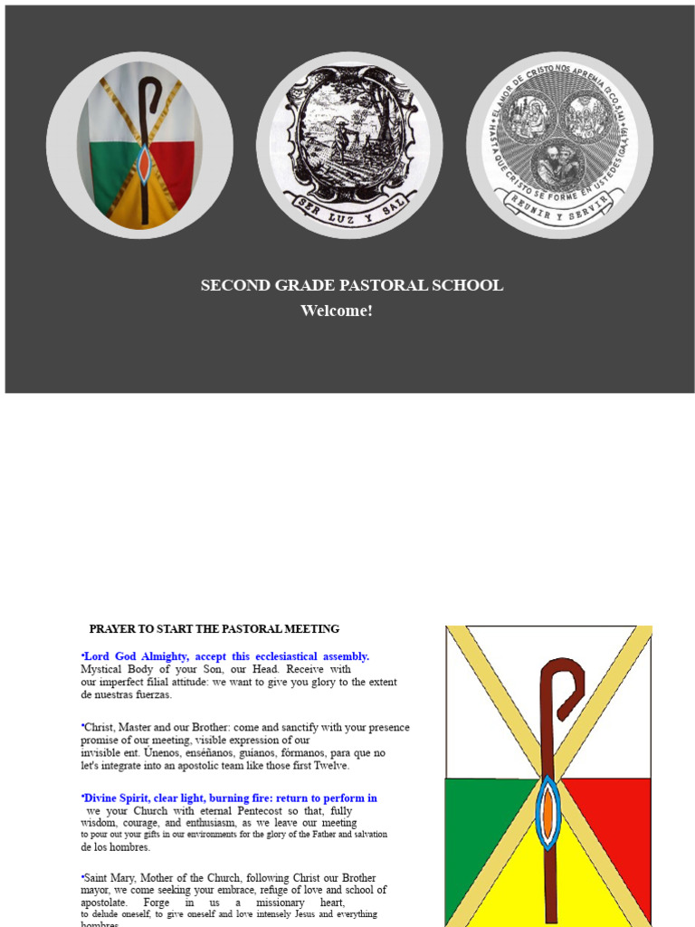 Lesson 01 Second Grade Pastoral School | PDF