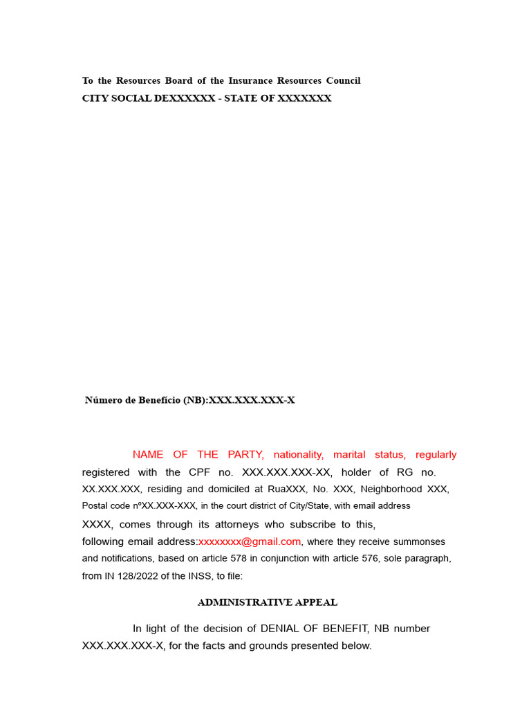 Administrative Appeal - Granting of LOAS For Autistic Minor | PDF ...