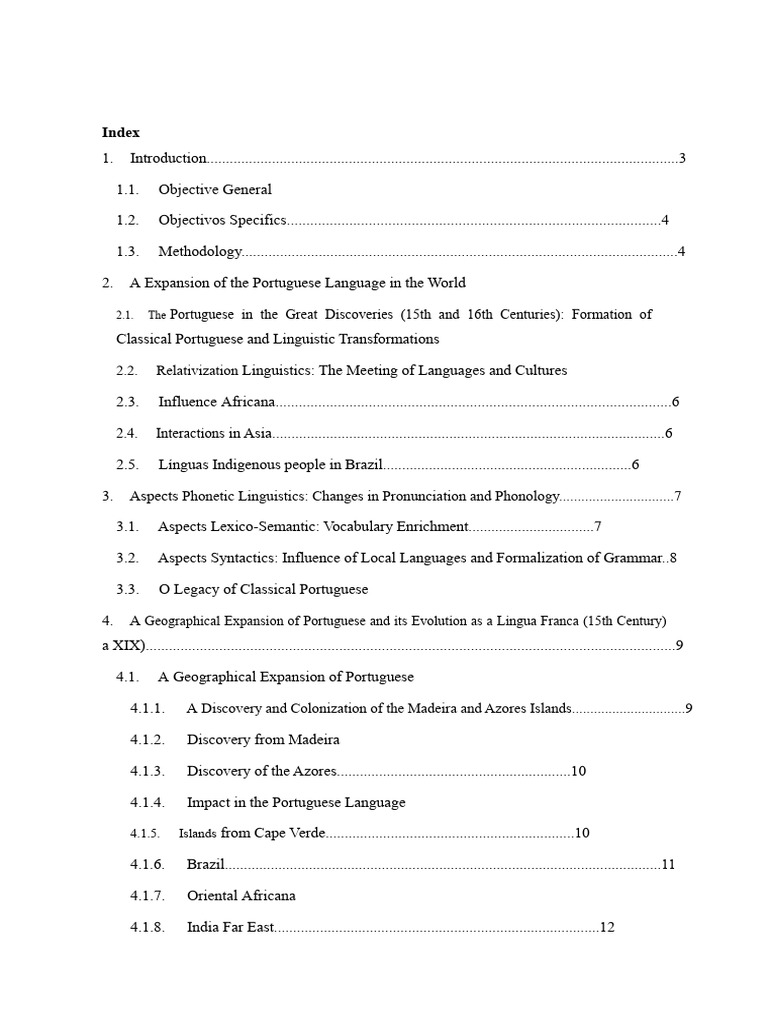 The Expansion of The Portuguese Language in The World | PDF ...
