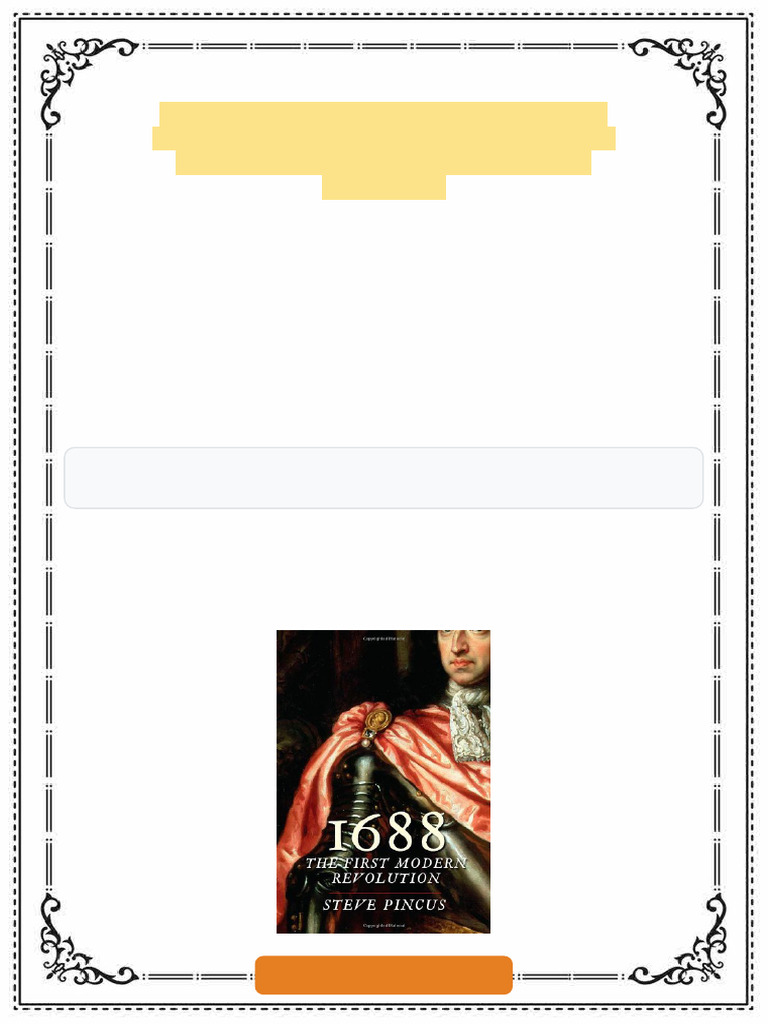 1688 The First Modern Revolution The Lewis Walpole Series in Eighteenth ...