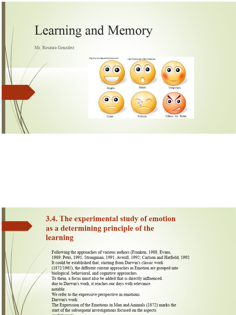 3.4. The Experimental Study of Emotion As A Determining Principle of ...