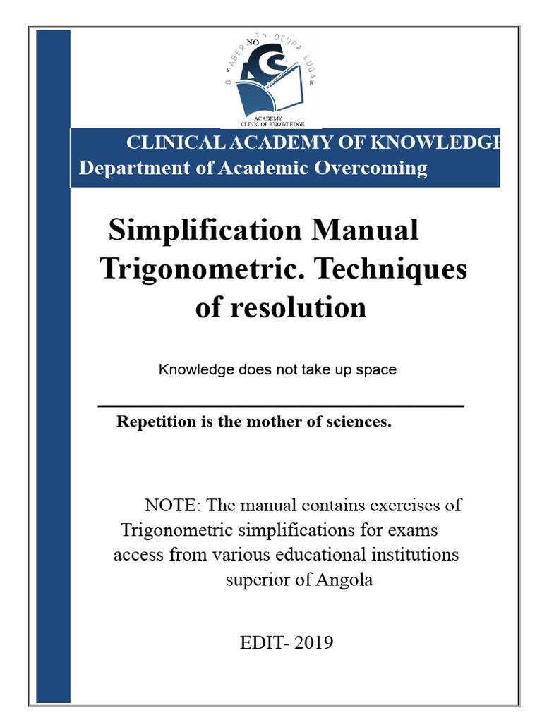 Trigonometric Simplifications 2 | PDF | Trigonometric Functions ...