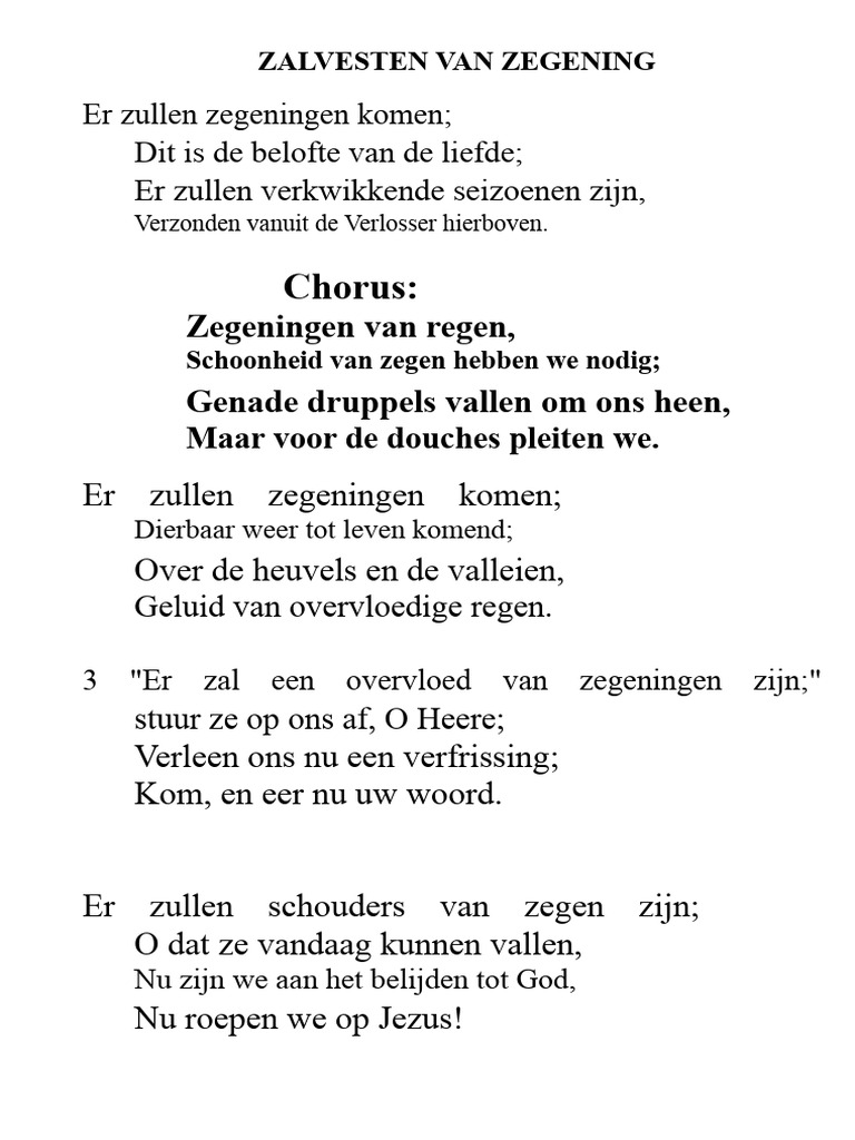 Zegeningen in Overvloed | PDF