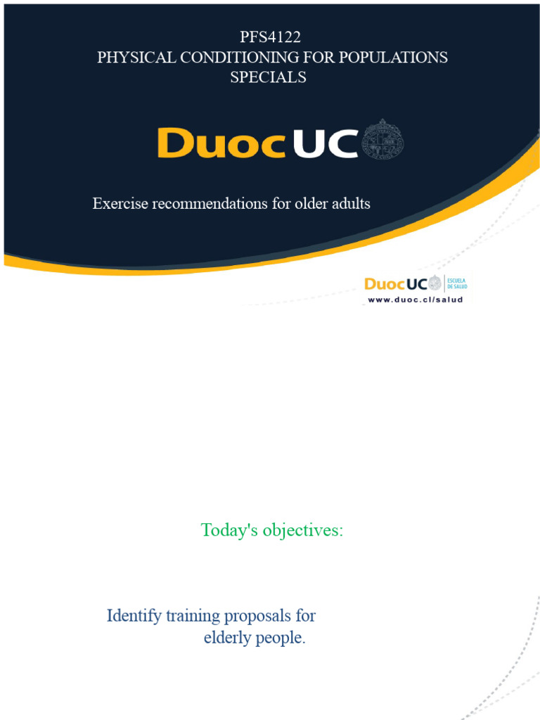 2.1.2 PPT Recommendations For Physical Exercise in Older Adults | PDF ...