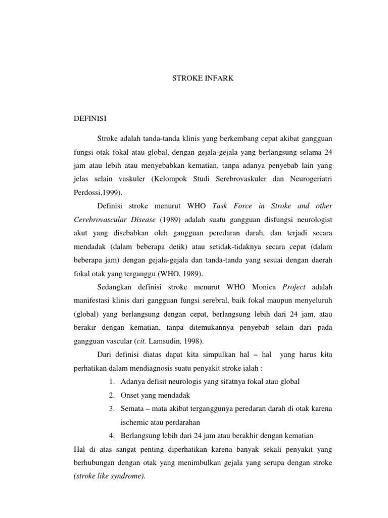 Stroke Infark | PDF